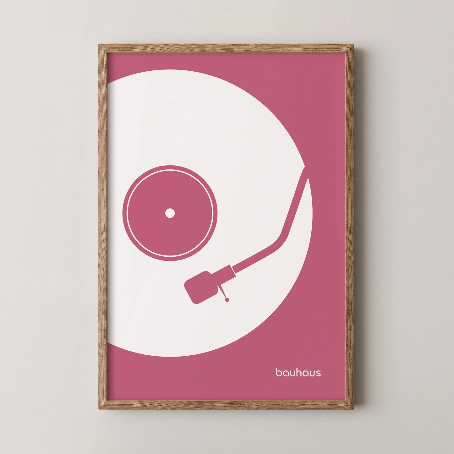 Bauhaus Poster | Gramophone | Pink Color – BAUHAUS POSTERS